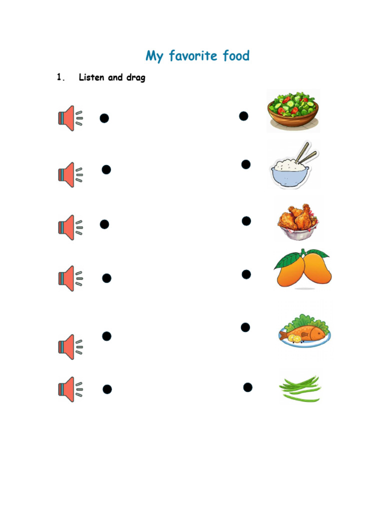 Unit 3 - My Favourite Food | PDF