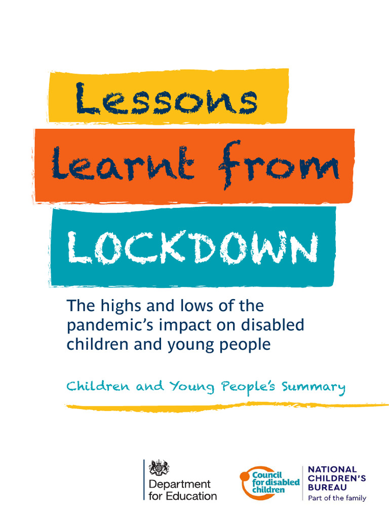 Lessons Learnt From Lockdown Children and Young People's Summary | PDF | Caregiver | Psychology
