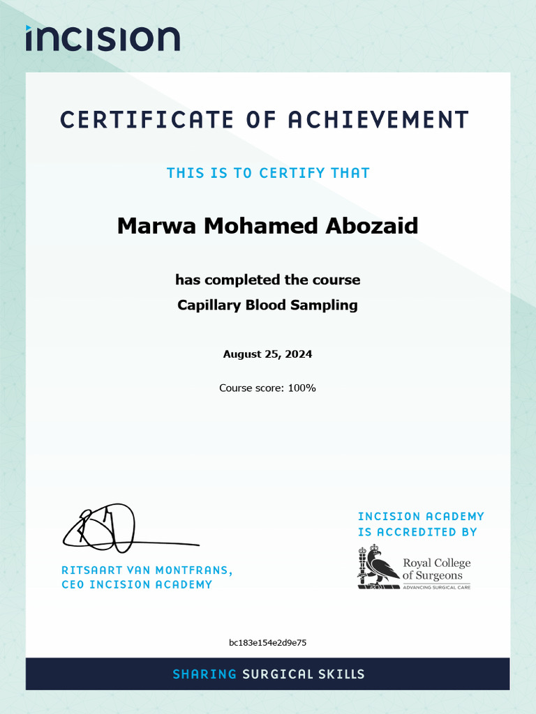 Capillary Blood Sampling - Bc183e154e2d9e75 | PDF