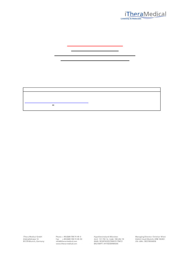 Ithera Medical - 17 December 2024 | PDF | Safety