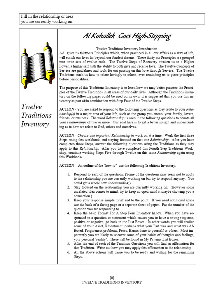 Twelve Traditions in Relationships Guide | PDF | Alcoholics Anonymous ...