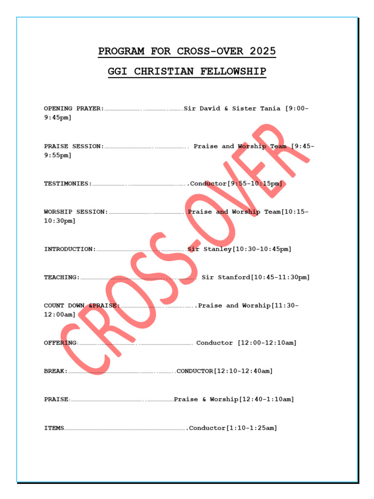 Crossover - PDF 2025 | PDF