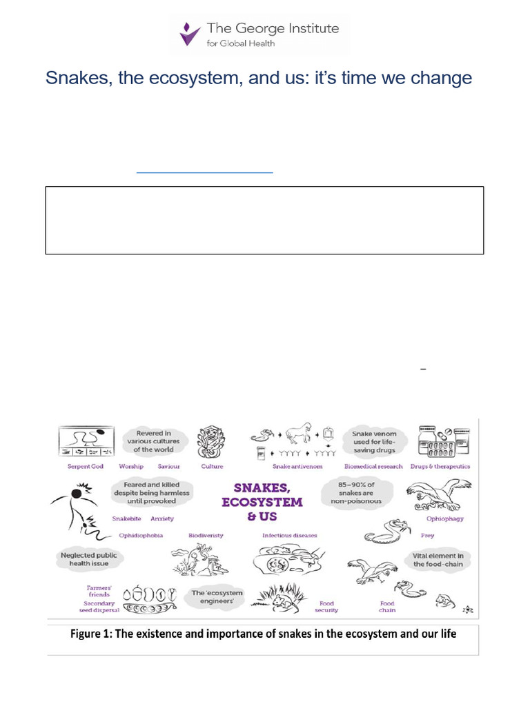 Importance of Snakes in Ecosystems | PDF | Snake | Predation