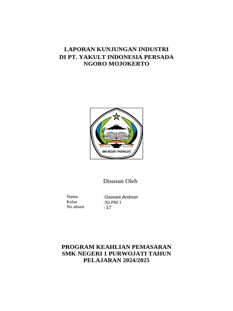 Laporan Proposal Ki Geo | PDF