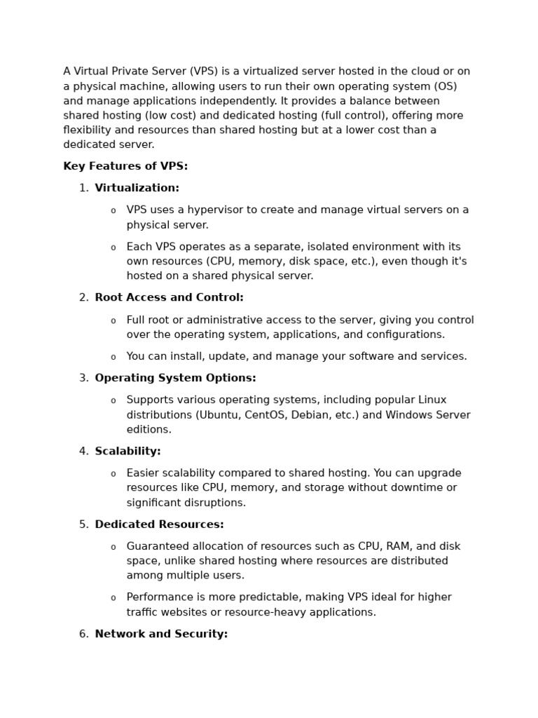 Understanding Virtual Private Servers (VPS) | PDF | Virtualization | Operating System