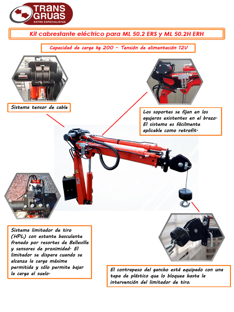Ficha Técnica Maxilift ML50.2 ERS y ML50.2H ERH | PDF