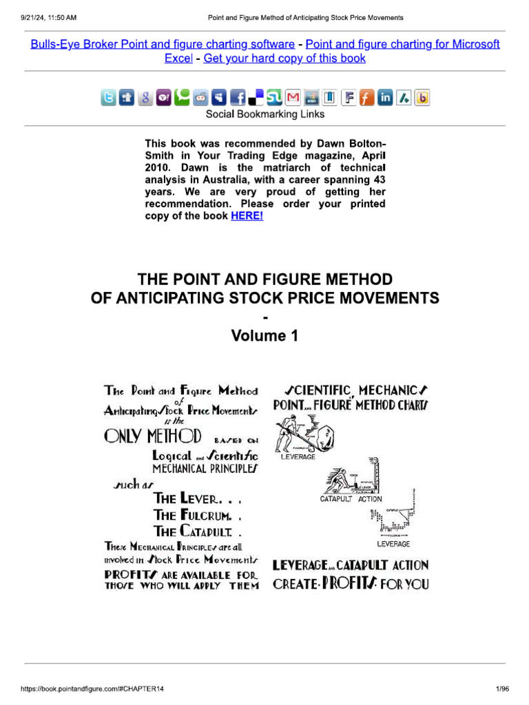 The Point and Figure Methodof Anticipating Stock Price Movements | PDF