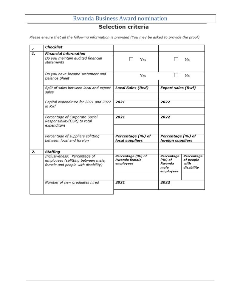 Selection-Criteria-English-version | PDF