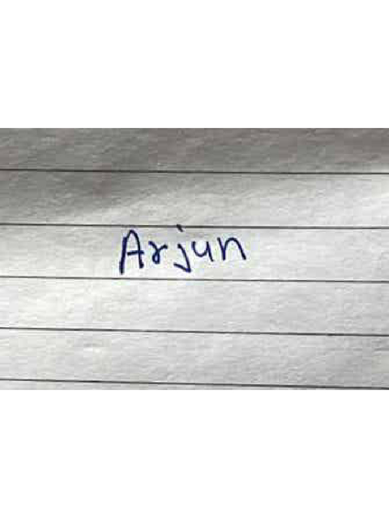 Arjun Sign | PDF