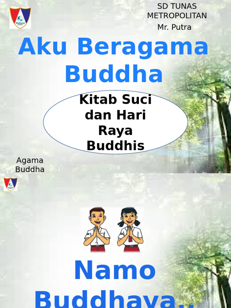 Buddha G1_18 Januari_Kitab Suci Dan Hari Raya Buddhis | PDF