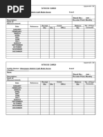 Stock Card Template and Example | PDF