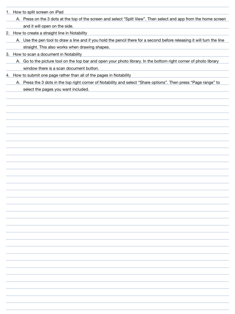 How To Use Notability | PDF