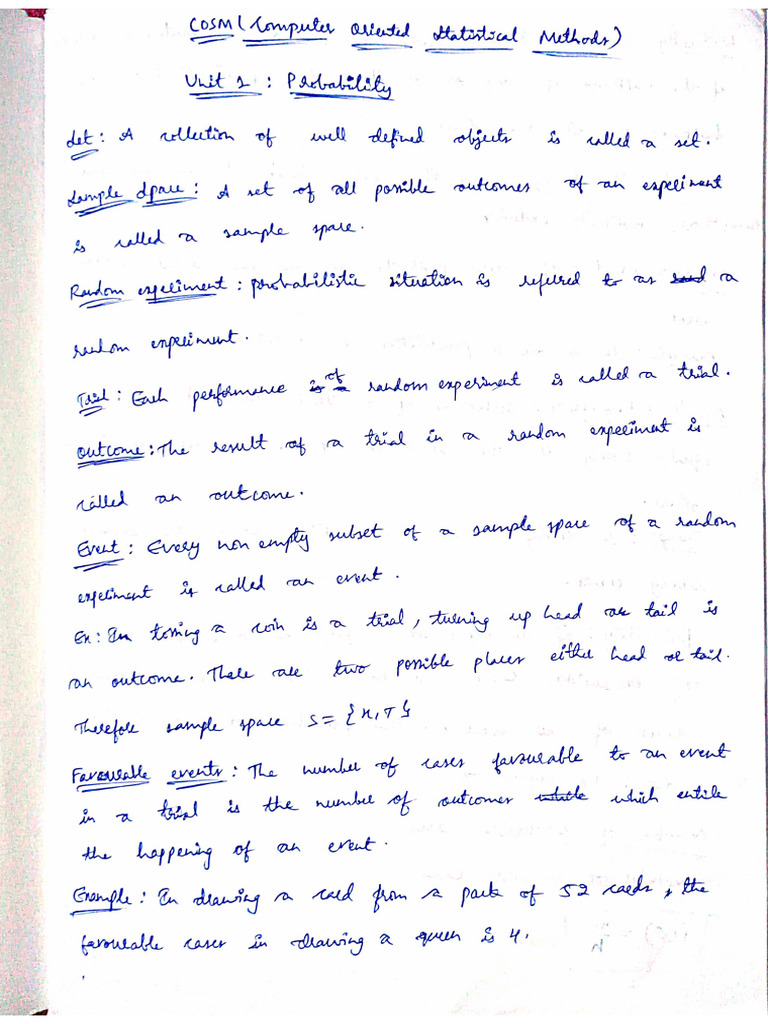 Cosm Unit 1 Notes | PDF