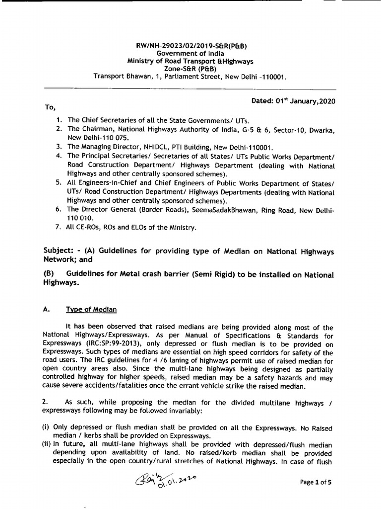 Crash Barrier Circular 01 | PDF