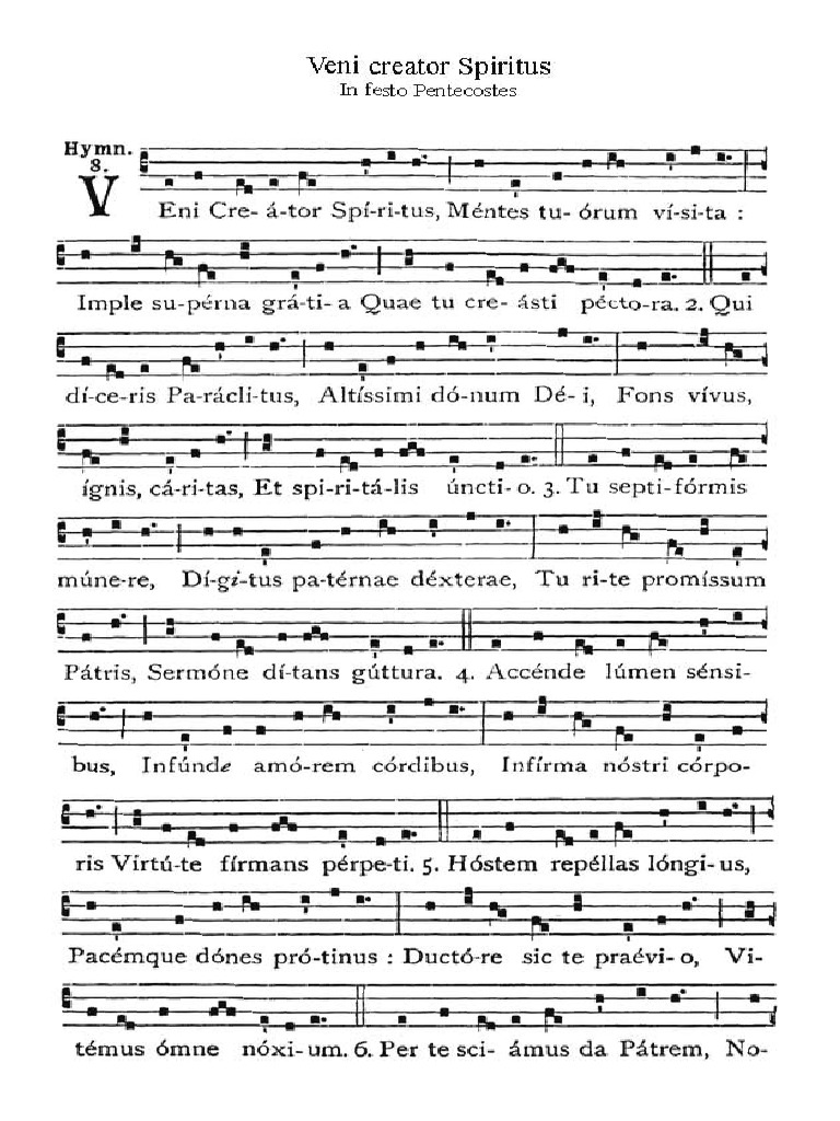 Veni Creator Spiritus | PDF