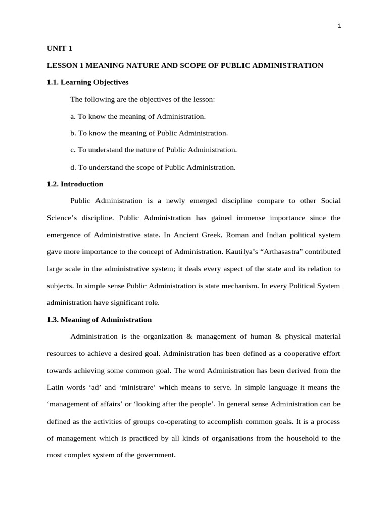 Understanding Public Administration Basics | PDF | Public ...
