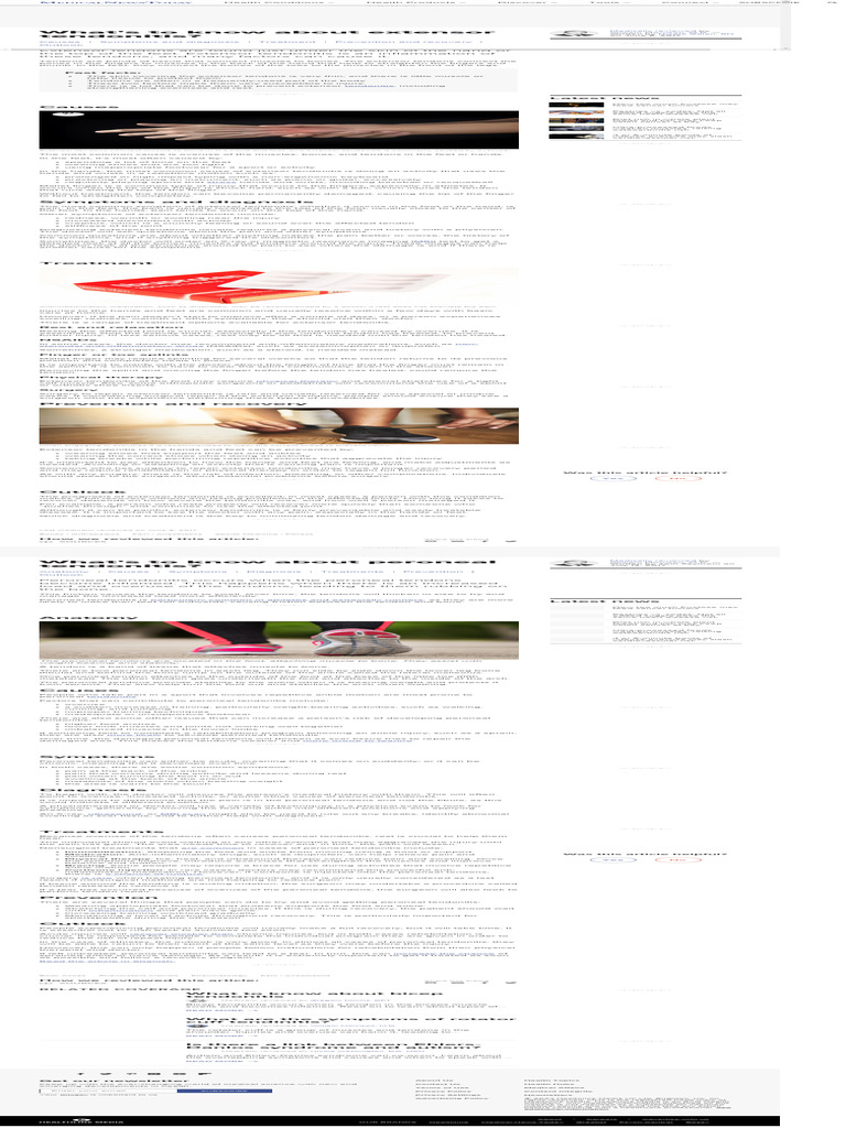 Extensor Tendonitis - Causes, Recovery, and Prevention | PDF | Surgery ...