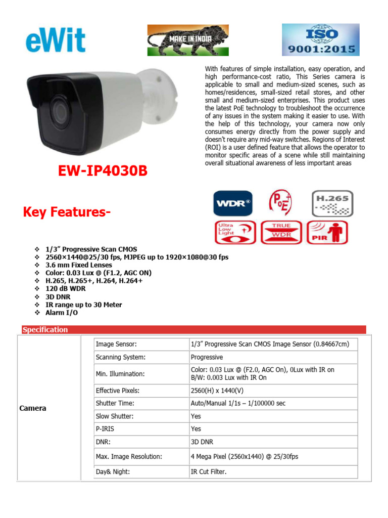 Camera Specification-5-27 L-1 Bidder | PDF | Internet Protocols ...