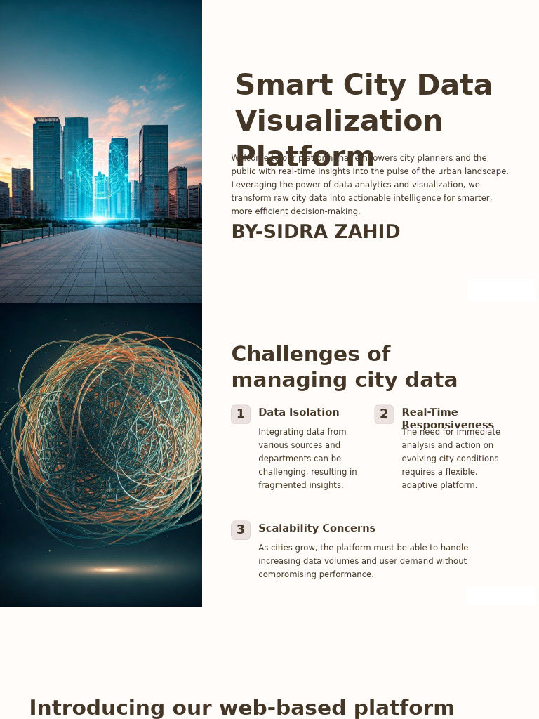 Smart City Data Visualization Platform | PDF | Data | Analytics