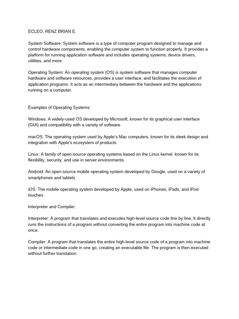 ACTIVITY 04 ECLEO, RENZ BRIAN E | PDF