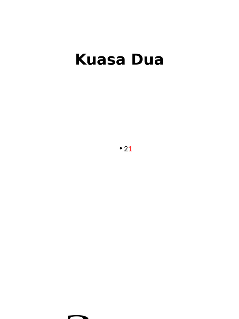 Kuasa Dua dan Kuasa Tiga | PDF