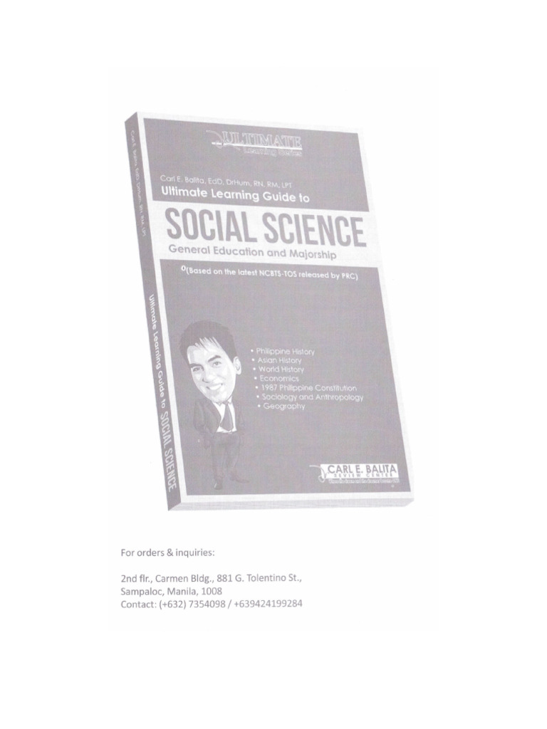 Major in Soc Sci Notes | PDF