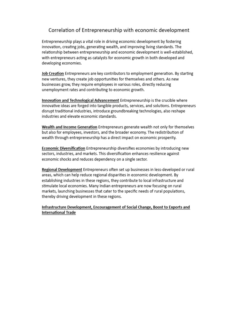 bie | PDF | Entrepreneurship | Economic Growth