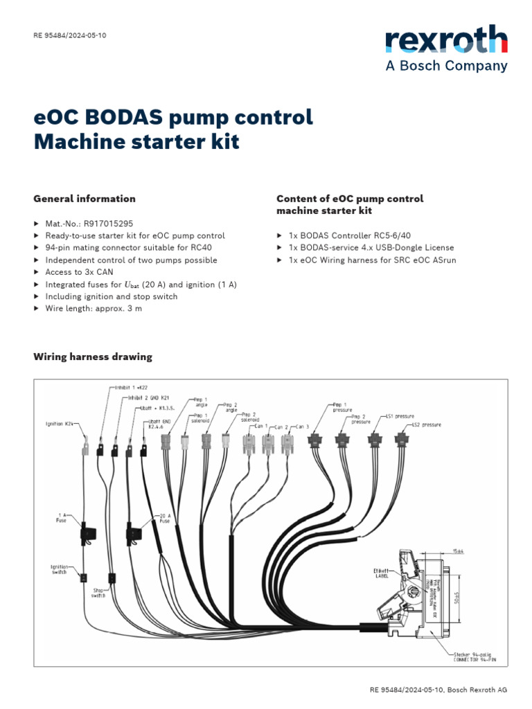 eOC BODAS Pump Controlre95484 - 2024-05-10 | PDF | Electrical ...