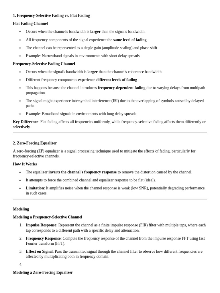 Explanation of Frequency-Selective Channel | PDF | Orthogonal Frequency Division Multiplexing ...