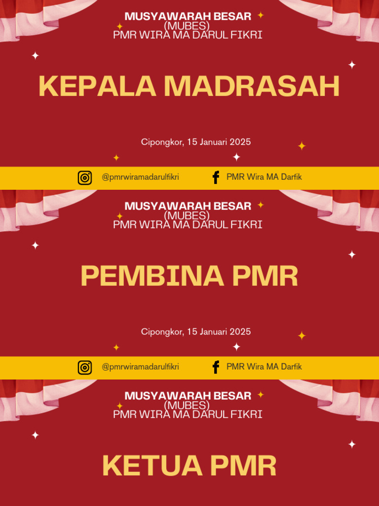 Spanduk Musyawarah Besar PMR | PDF