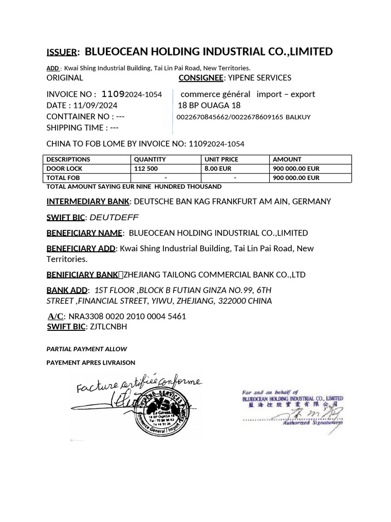 BLUEOCEAN 900 000 EUR 11092024-1054 | PDF