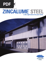 ZINCALUME Steel Grade Data Sheets | PDF | Steel | Strength Of Materials