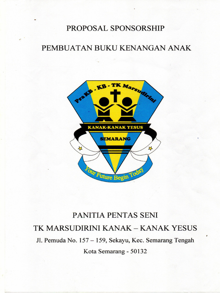 Proposal Yearbook TK Yesus | PDF