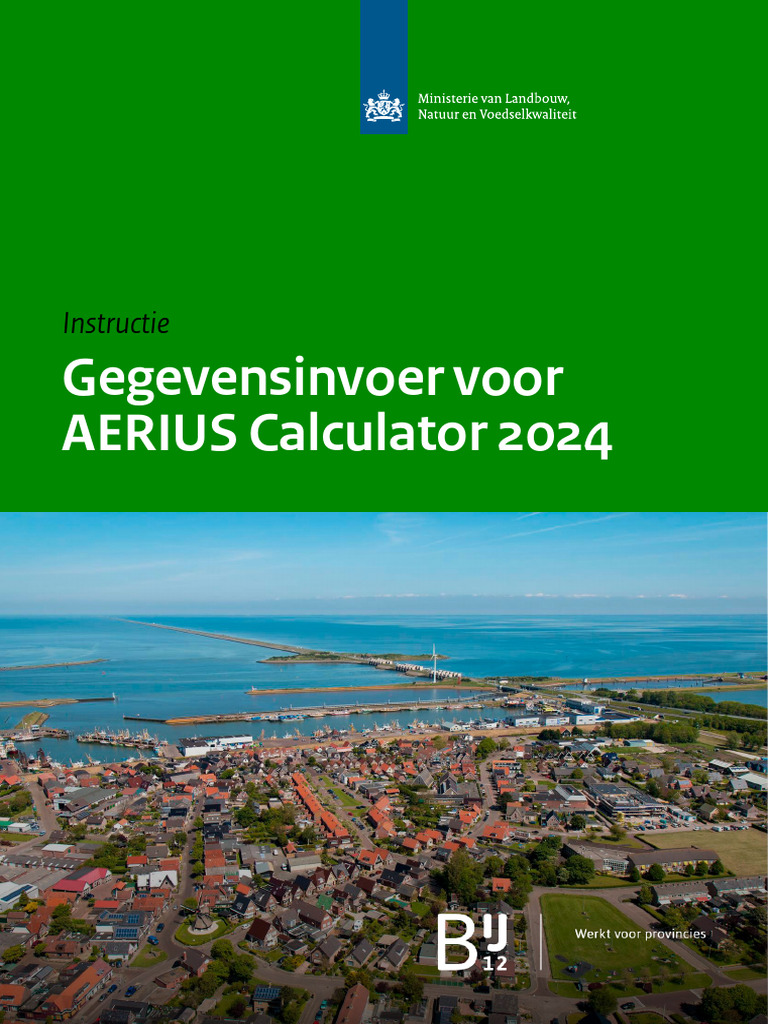 Instructie Gegevensinvoer Voor AERIUS Calculator 2024 | PDF
