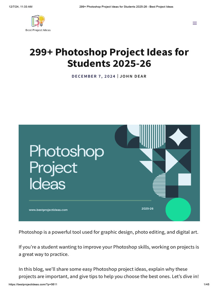 Photoshop-Project-Ideas | PDF | Typography | Adobe Photoshop