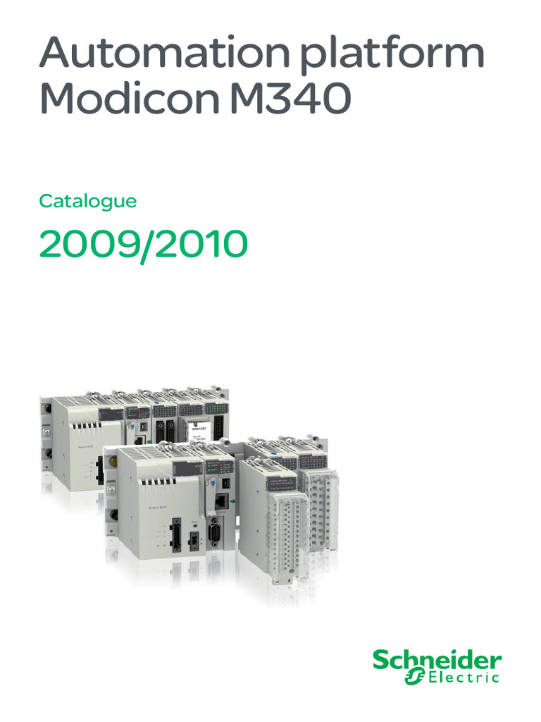 Modicon M340 Automation Platform - Catalogue 2009.08 | PDF ...