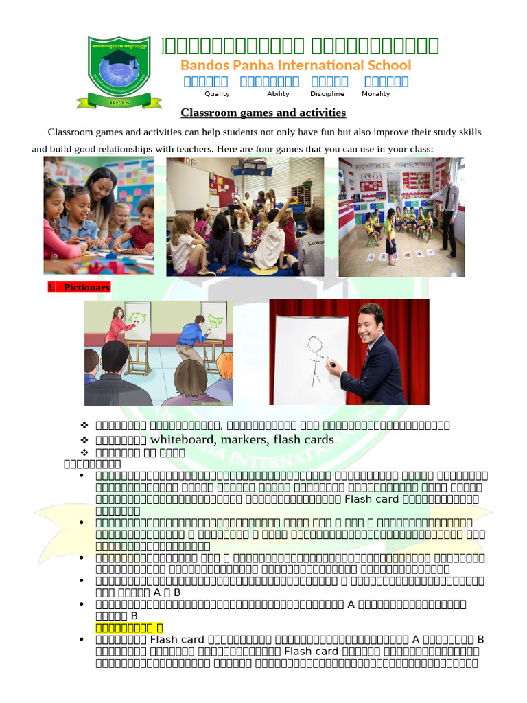 Games and Class Activities | PDF
