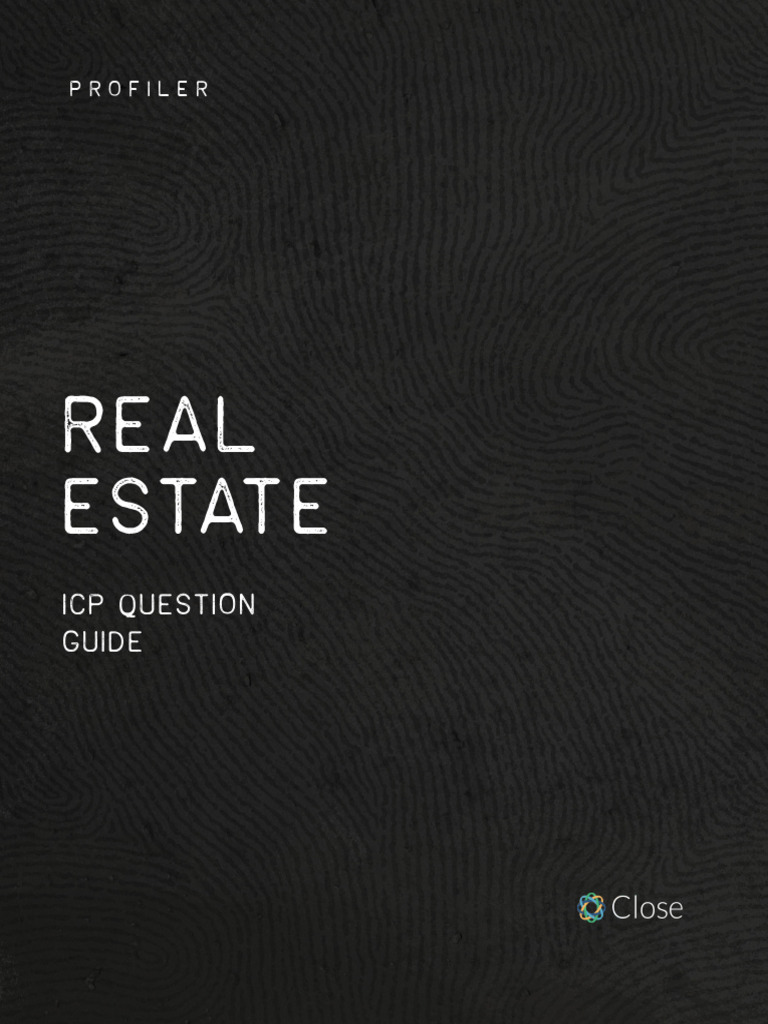 Real Estate Question Guide | PDF | Prices | Estate Agent