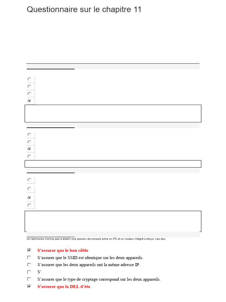 Questionnaire sur les menaces réseau CCNA | PDF | Adresse IP | Logiciel ...