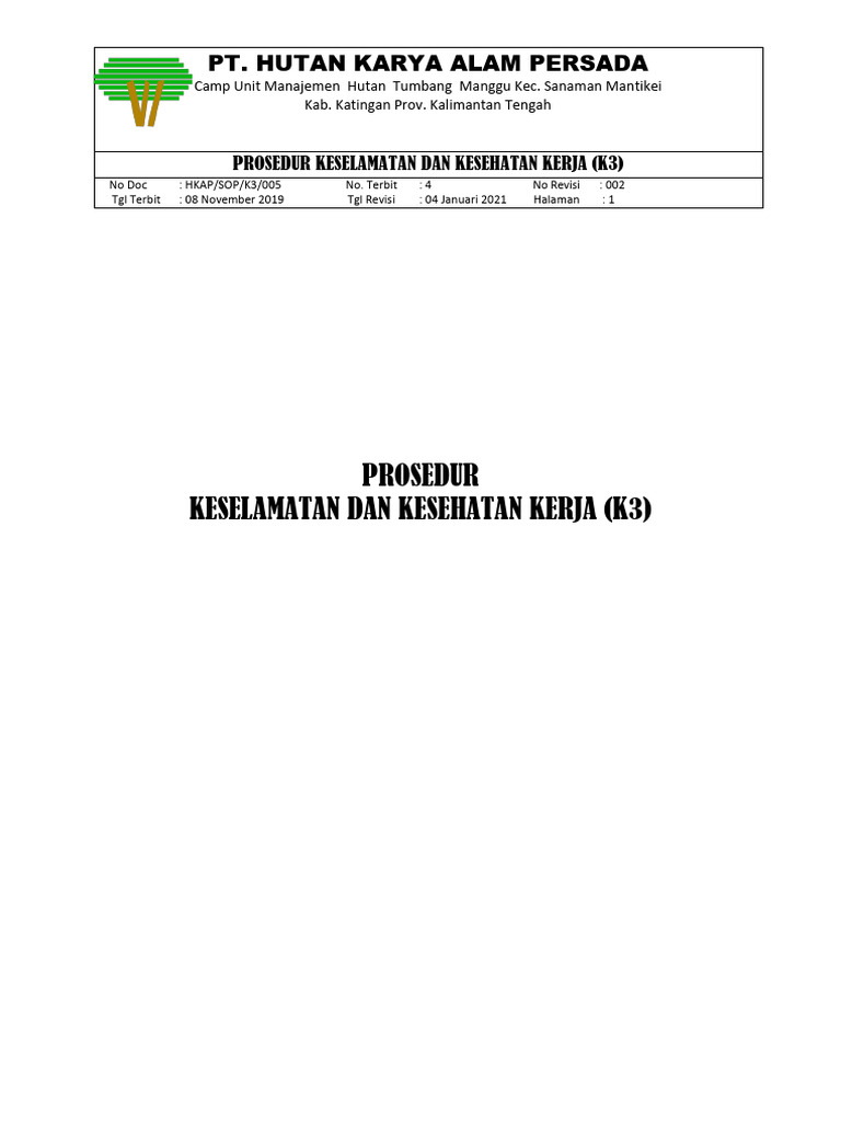 Prosedur K3 Ci New | PDF