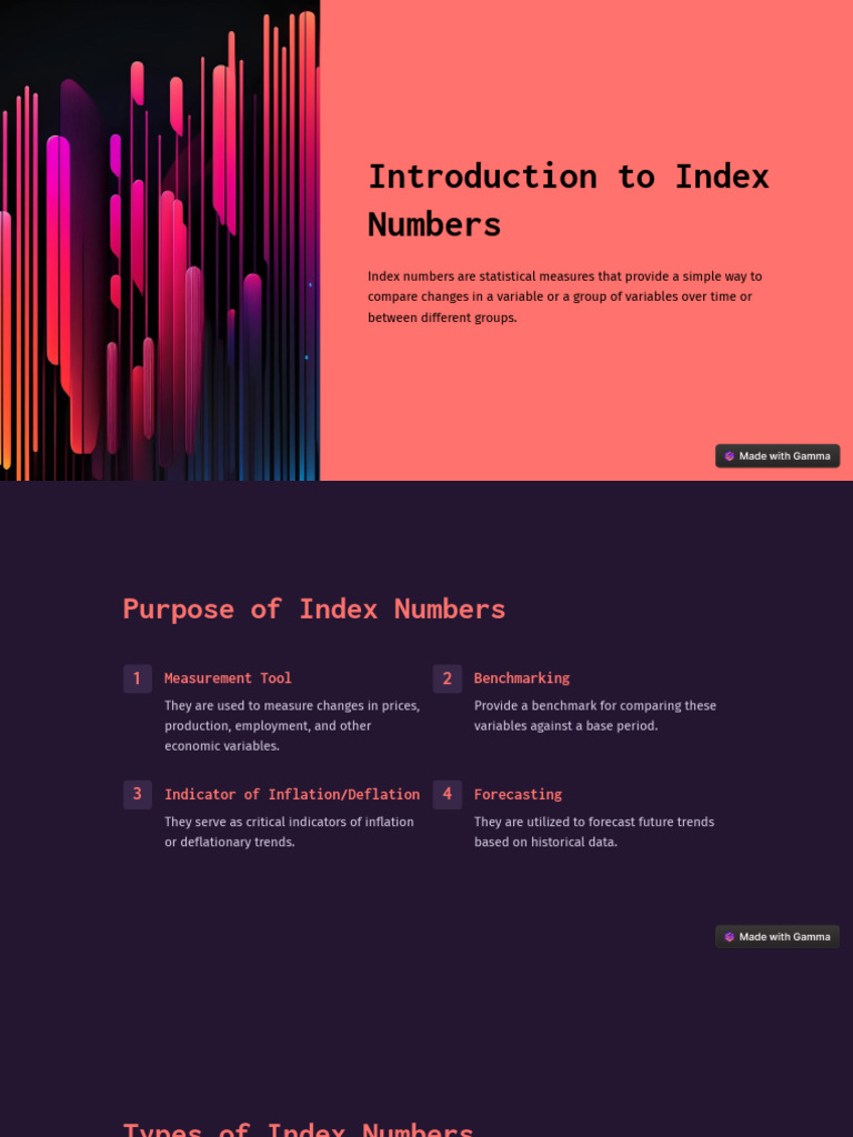 Introduction To Index Numbers | PDF | Index (Economics) | Price Indices