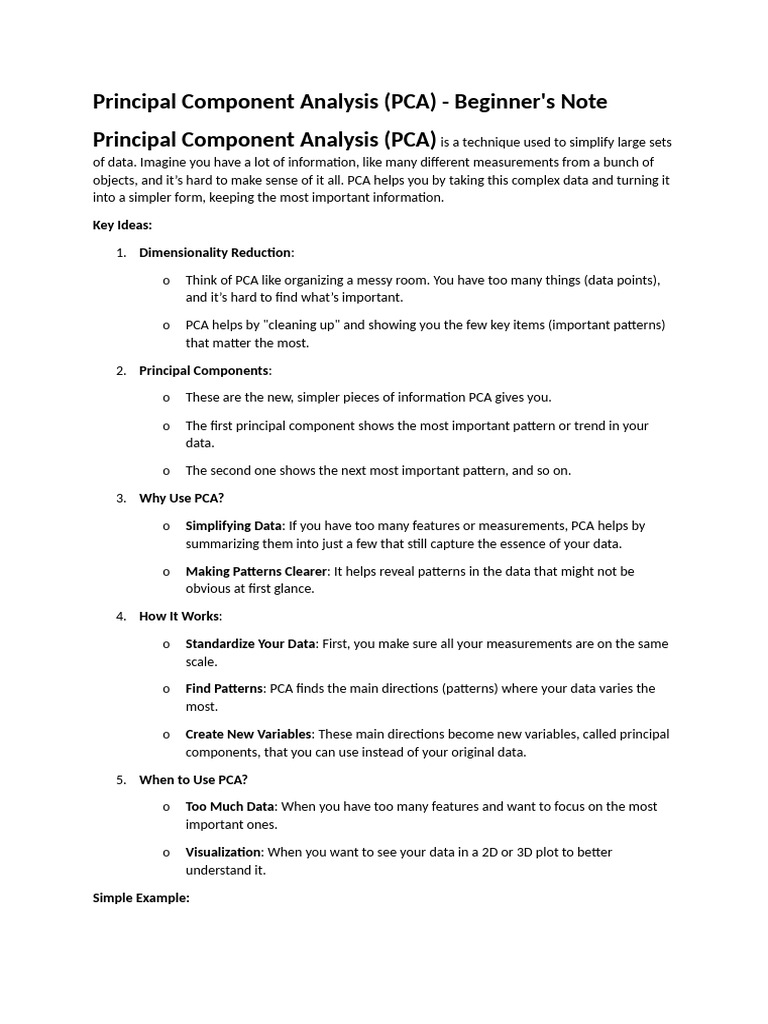 Principal Component Analysis | PDF | Principal Component Analysis | Eigenvalues And Eigenvectors