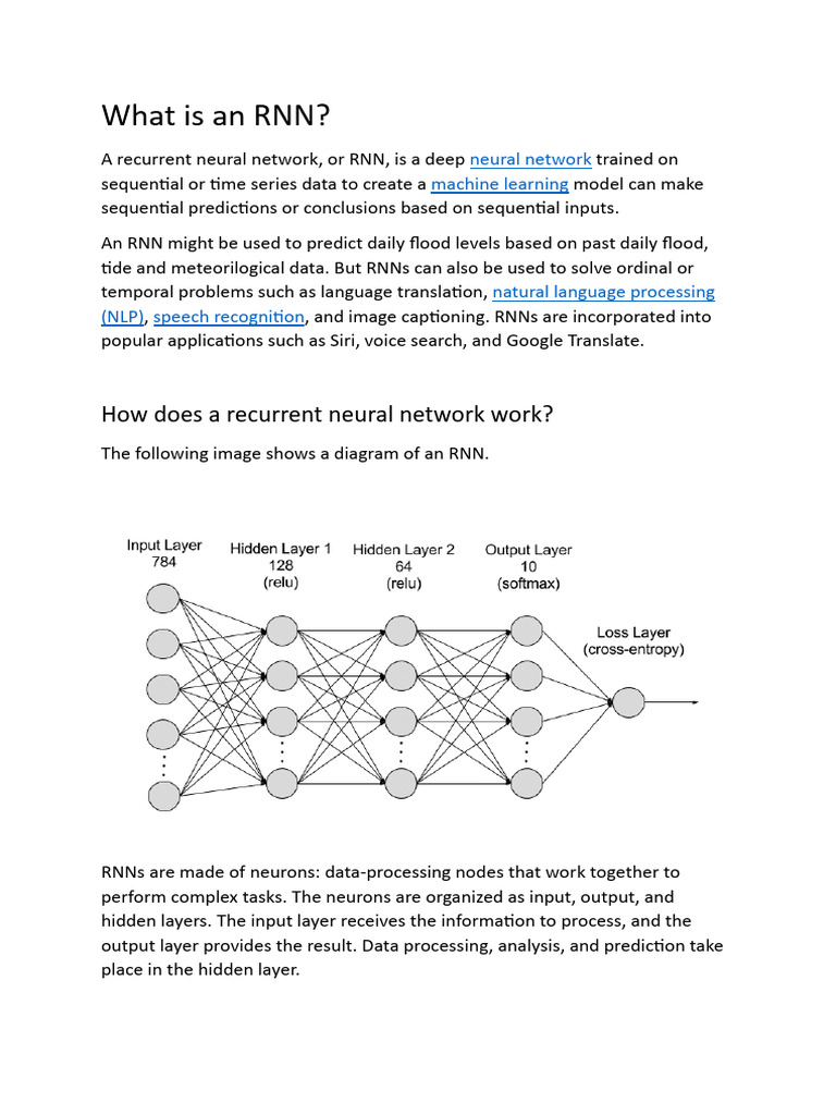 What is an RNN | PDF | Artificial Neural Network | Deep Learning