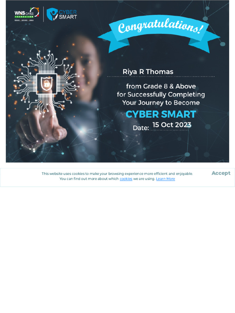 Riya R Thomas - CyberSmart | PDF