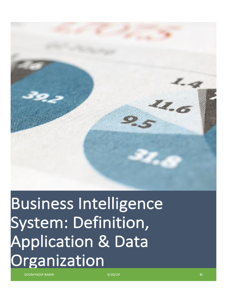 PRESENTATION | PDF | Business Intelligence | Data Warehouse