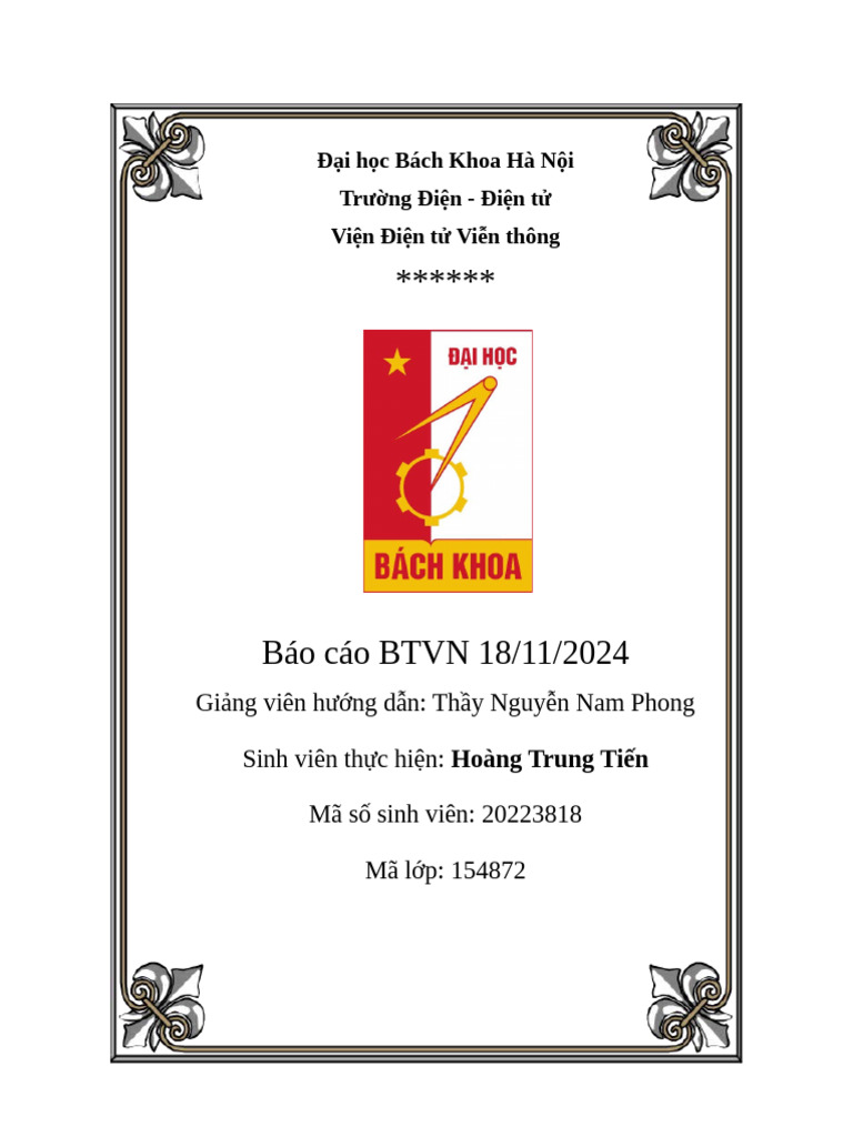 18 11 2024 BTVN DTTT1 | PDF