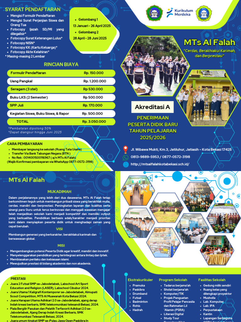 Brosur MTs Al Falah 2526 | PDF