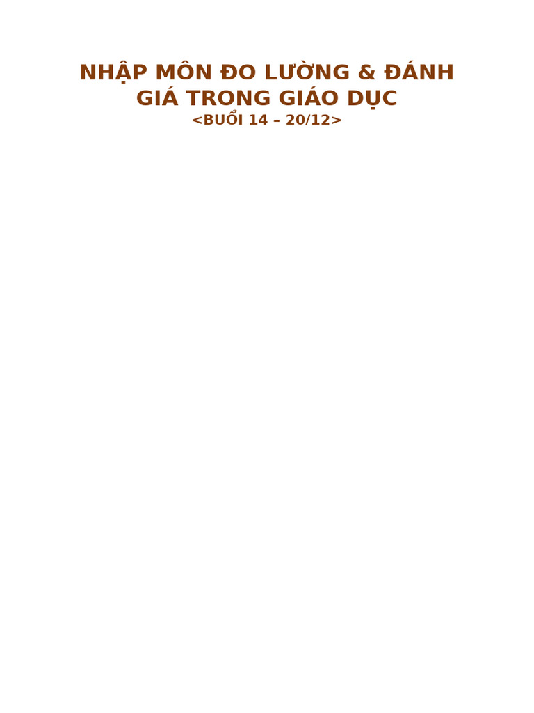 Nhập Môn Đo Lường b14 | PDF