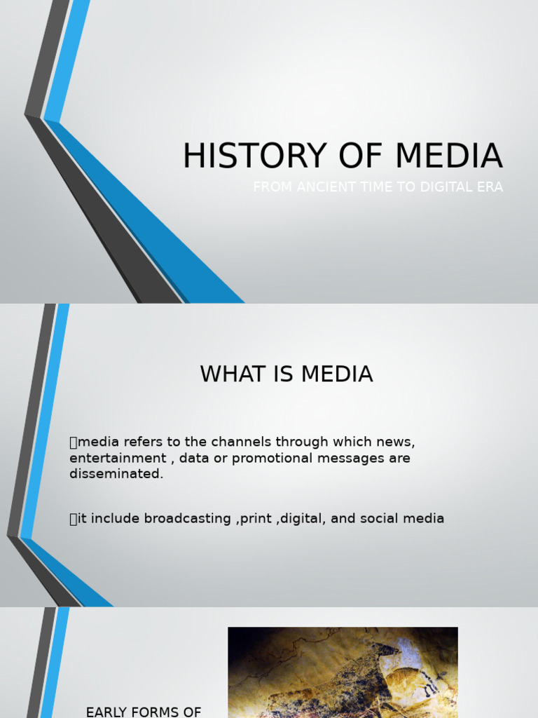 Evolution of Media: From Past to Present | PDF | Mass Media | News