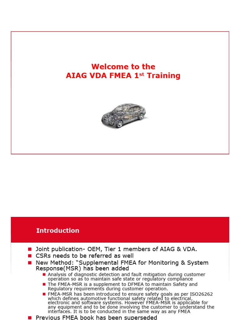 AIAG VDA FMEA Training Overview | PDF | Systems Engineering | Engineering